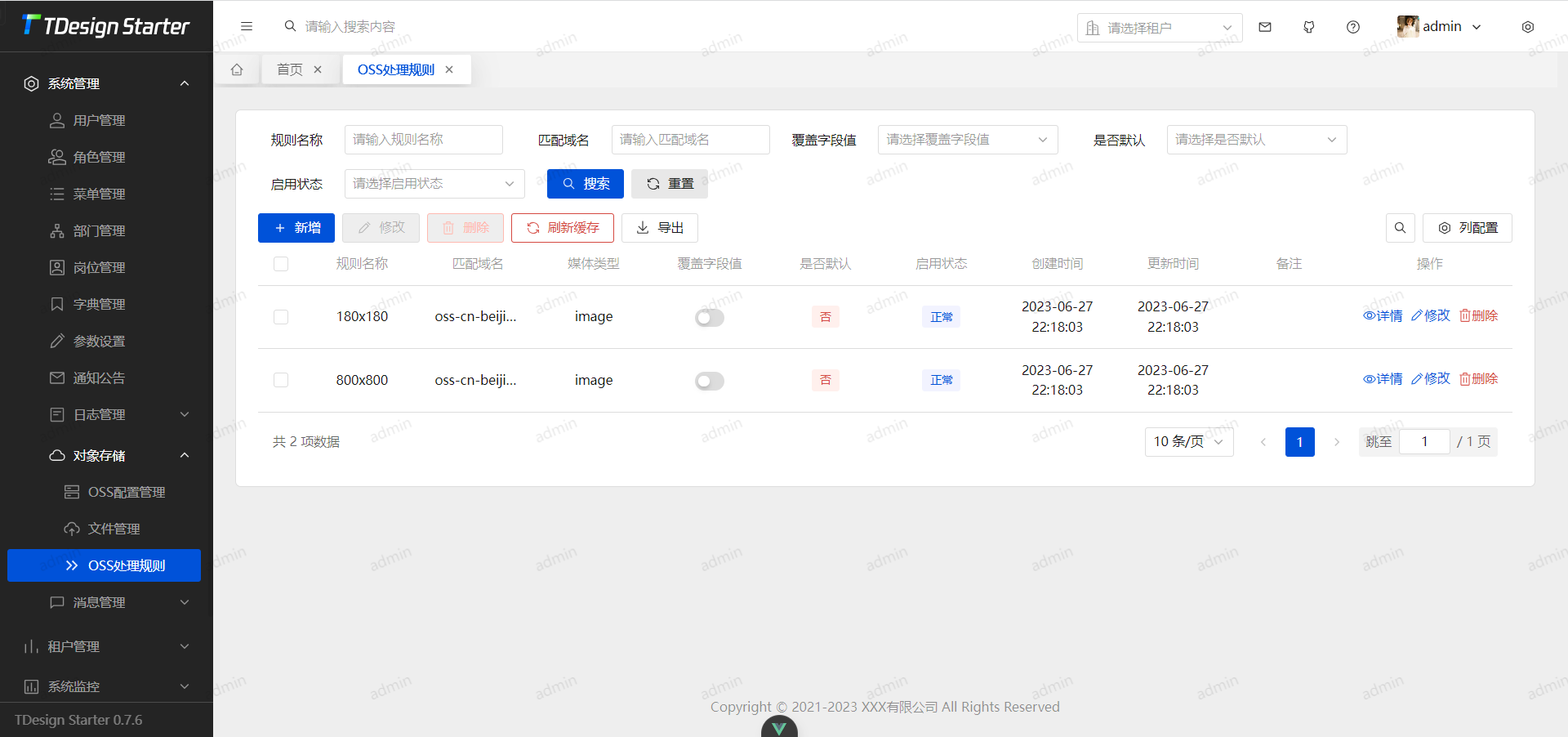 平台简介 | Ruoyi-TDesign